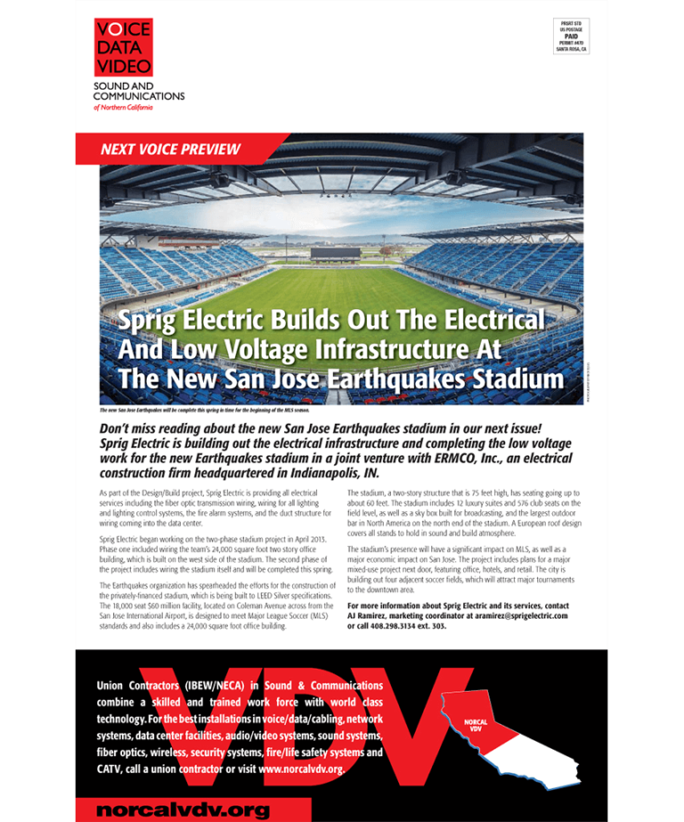 Sprig Electric / ERMCO Build Out The Electrical & Low Voltage ...